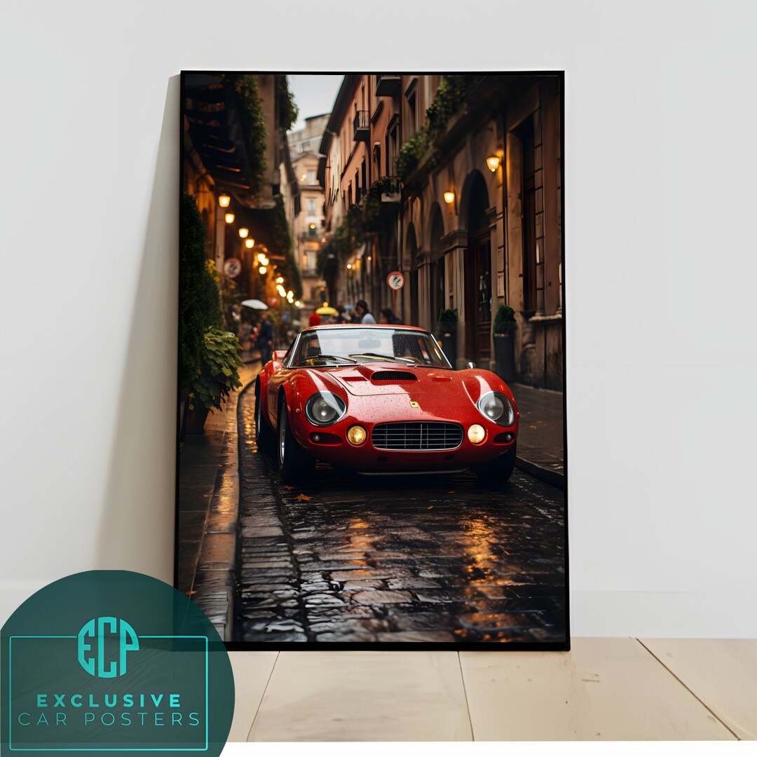 Poster Ferrari GTO Print Classic Ferrari Wall Art Vintage - Etsy
