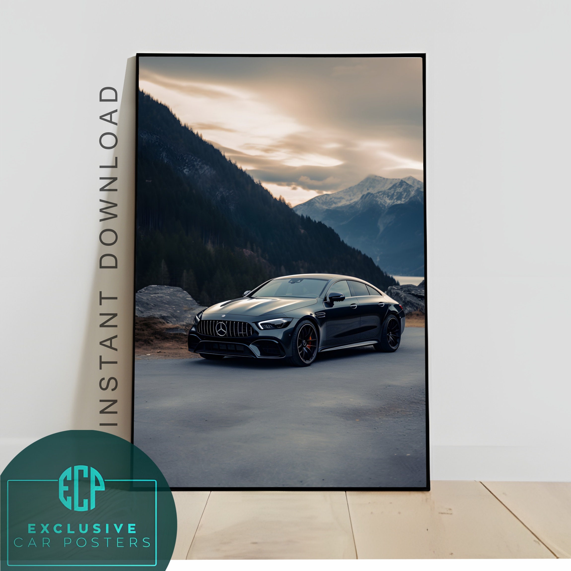 Printable Mercedes AMG Collection Poster Set of Six AMG A45 AMG E63 Amg ...