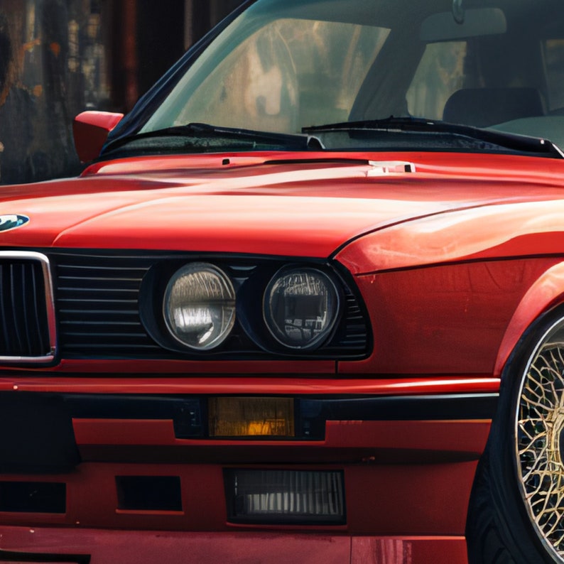 Premium Poster BMW E30 325i Wall Art Printed Poster BMW M Print Kids ...