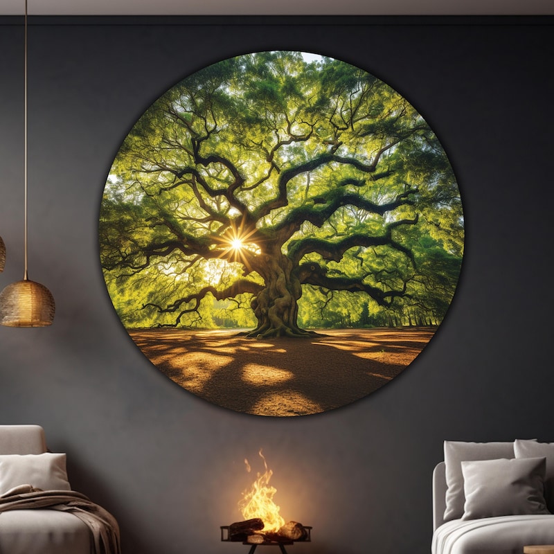 Oak Tree Wall Art - Etsy