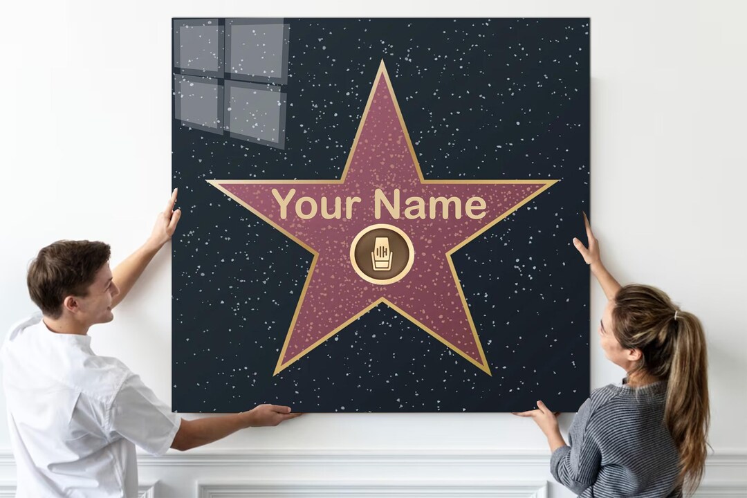Hollywood Walk of Fame Star Tempered Glass, Graduate Star of Fame, Star ...