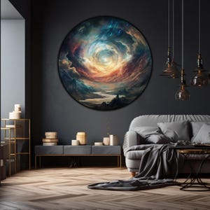 Orion Wall Art, Tempered Glass Wall Art, Orion Nebula Galaxy, Round Wall Art,space Exploration ...