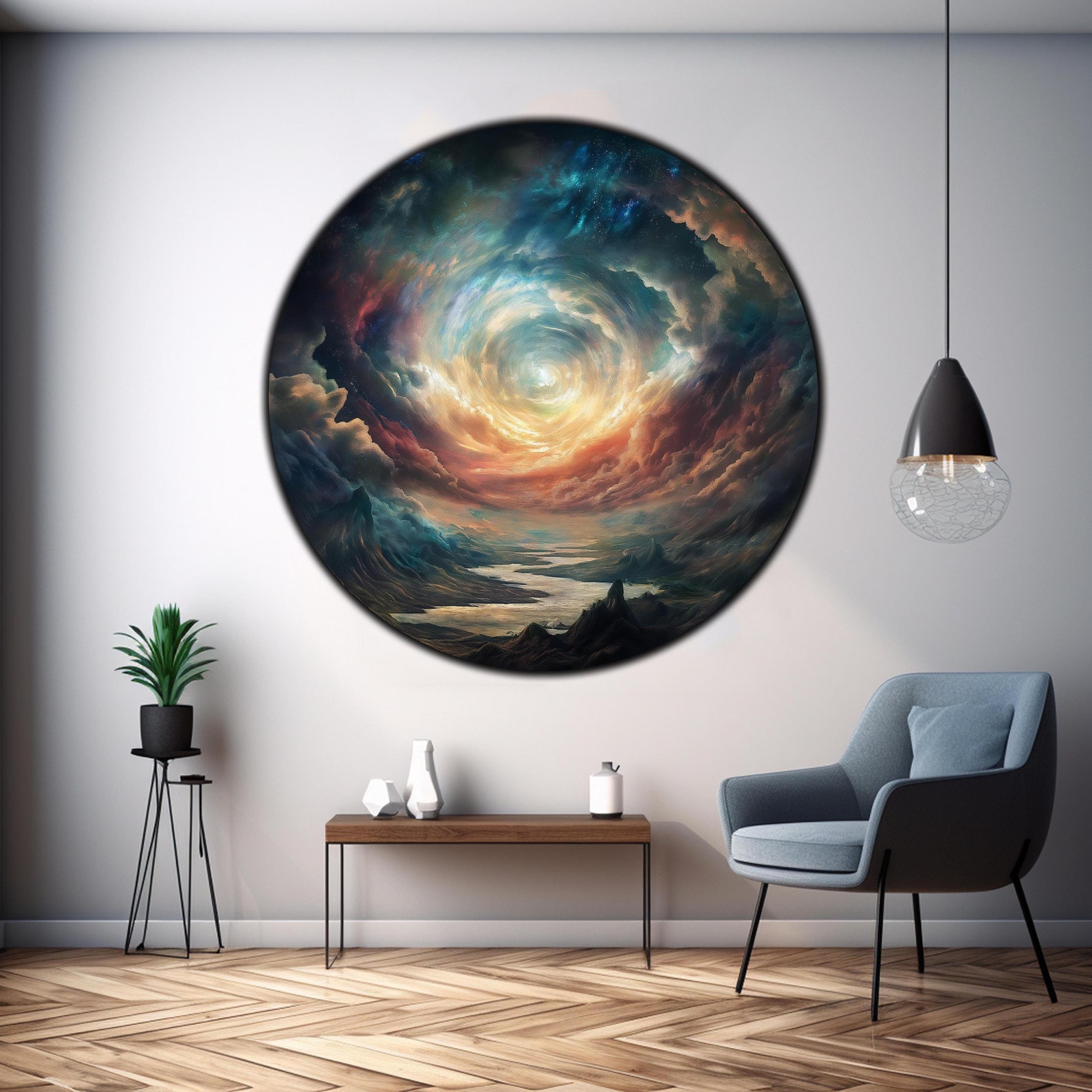 Orion Wall Art, Tempered Glass Wall Art, Orion Nebula Galaxy, Round ...