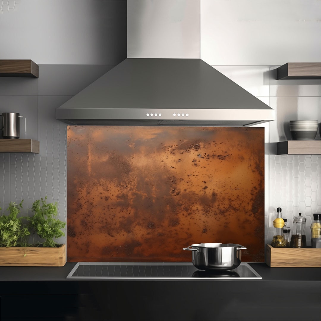 Tempered Glass Backsplash Tiles-stove Backsplash for Kitchen Splashback ...