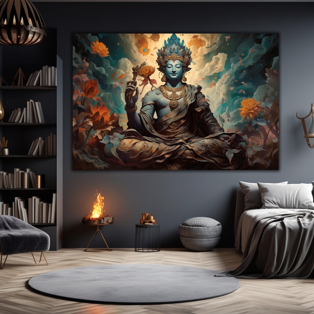 Shakti Tempered Glass Wall Art,hindu Wall Decor Printing, Hindu God ...