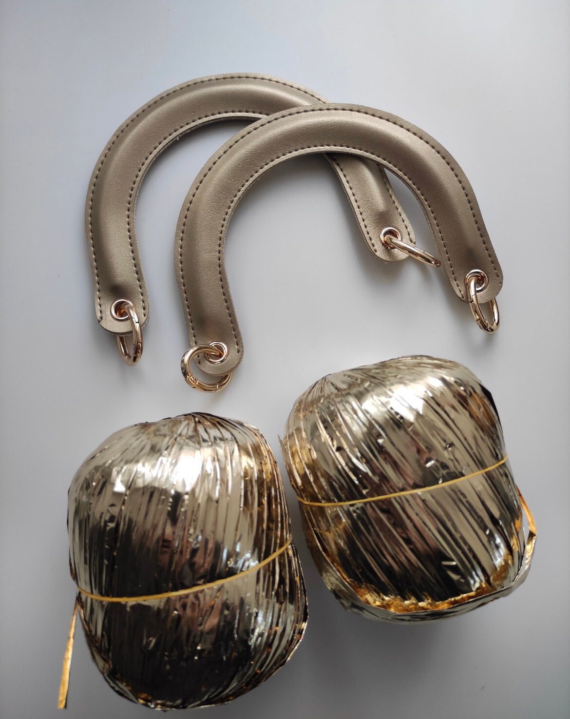 Leather D Shape Handles, Replacement Handbag Purse Handle for DIY ...