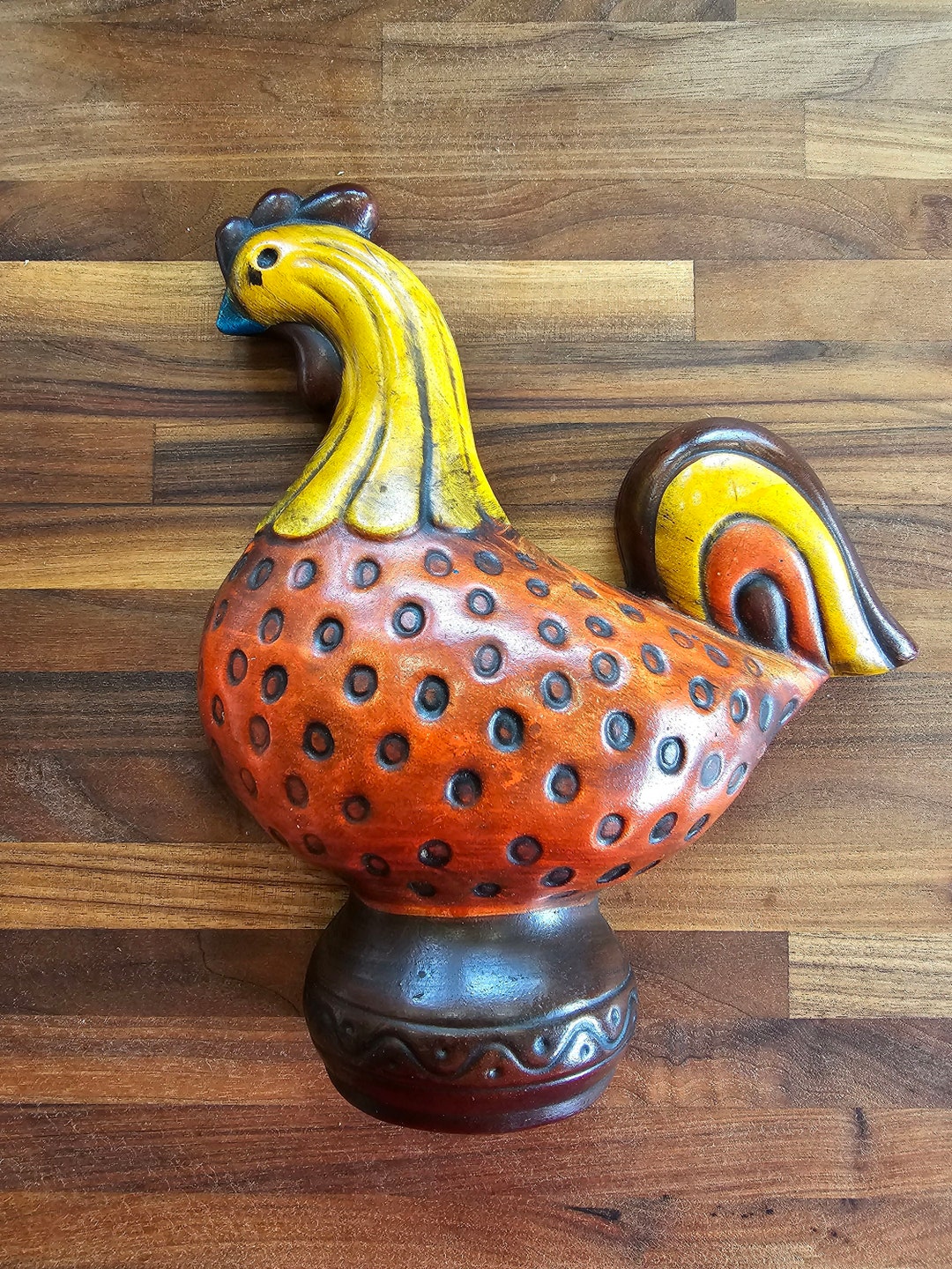 Ardco Hand Painted Hanging Rooster - Etsy