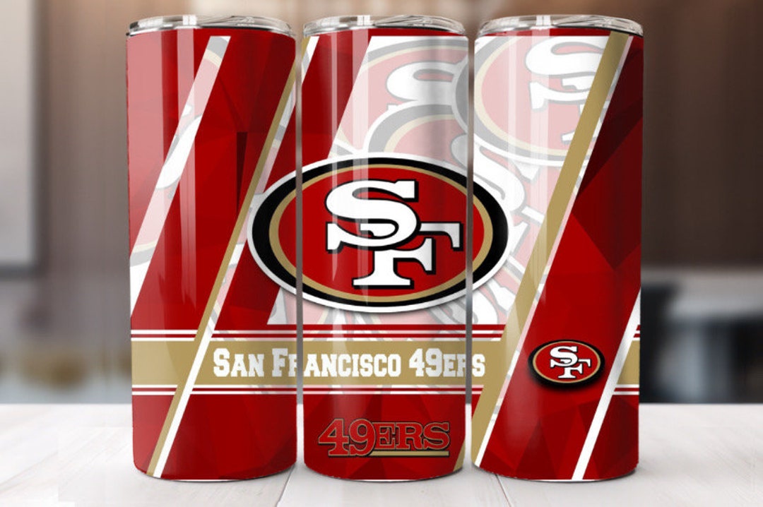 San Francisco 49ers Skinny Steel Tumbler With Straw, 20oz - Etsy