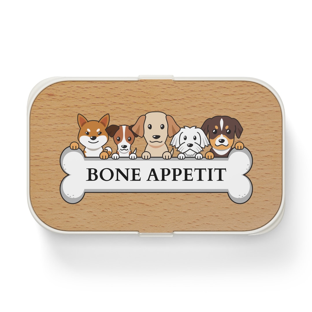 Dog Bone Wooden Lunch Box Cute Animals Lunch Box Kids Lunch - Etsy