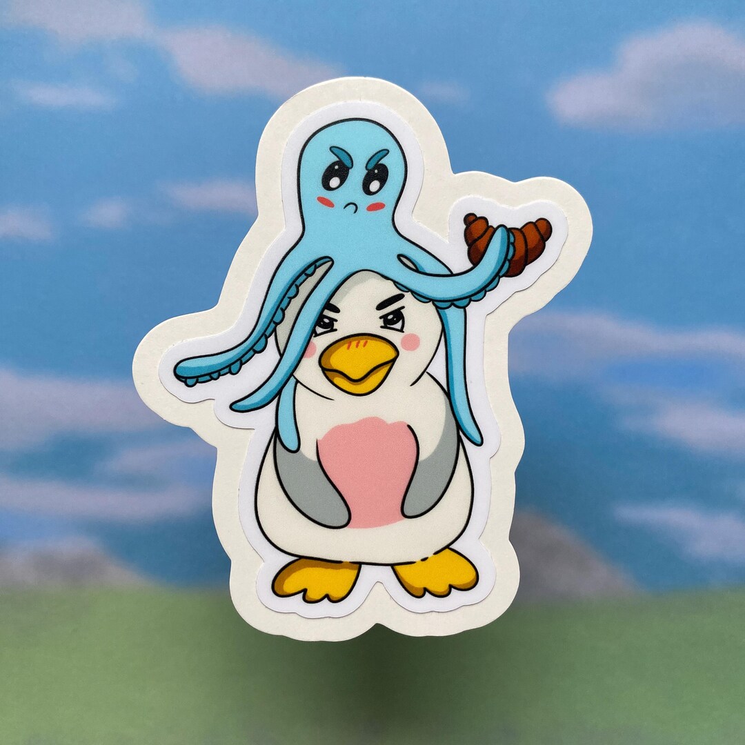 Kawaii Waterproof Sticker | Gavi the Seagull Sticker for Journaling ...