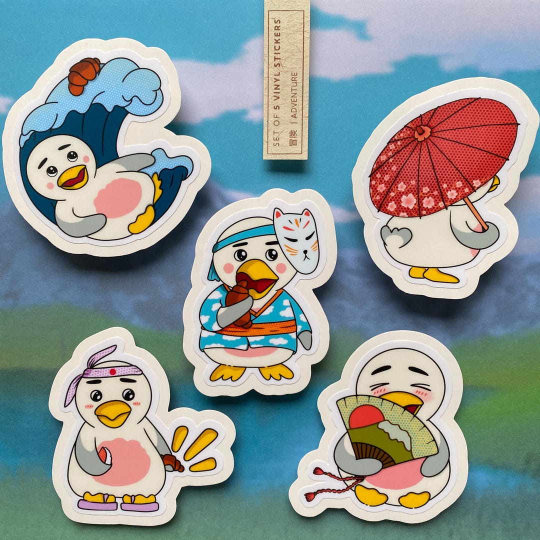 Kawaii Waterproof Sticker Pack | Gavi in Japan Sticker for Journaling ...