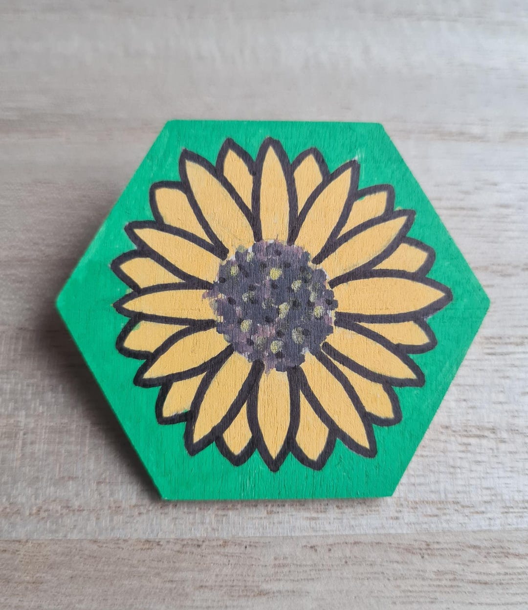 Hidden Disability Sunflower Badge (hexagonal) - Etsy