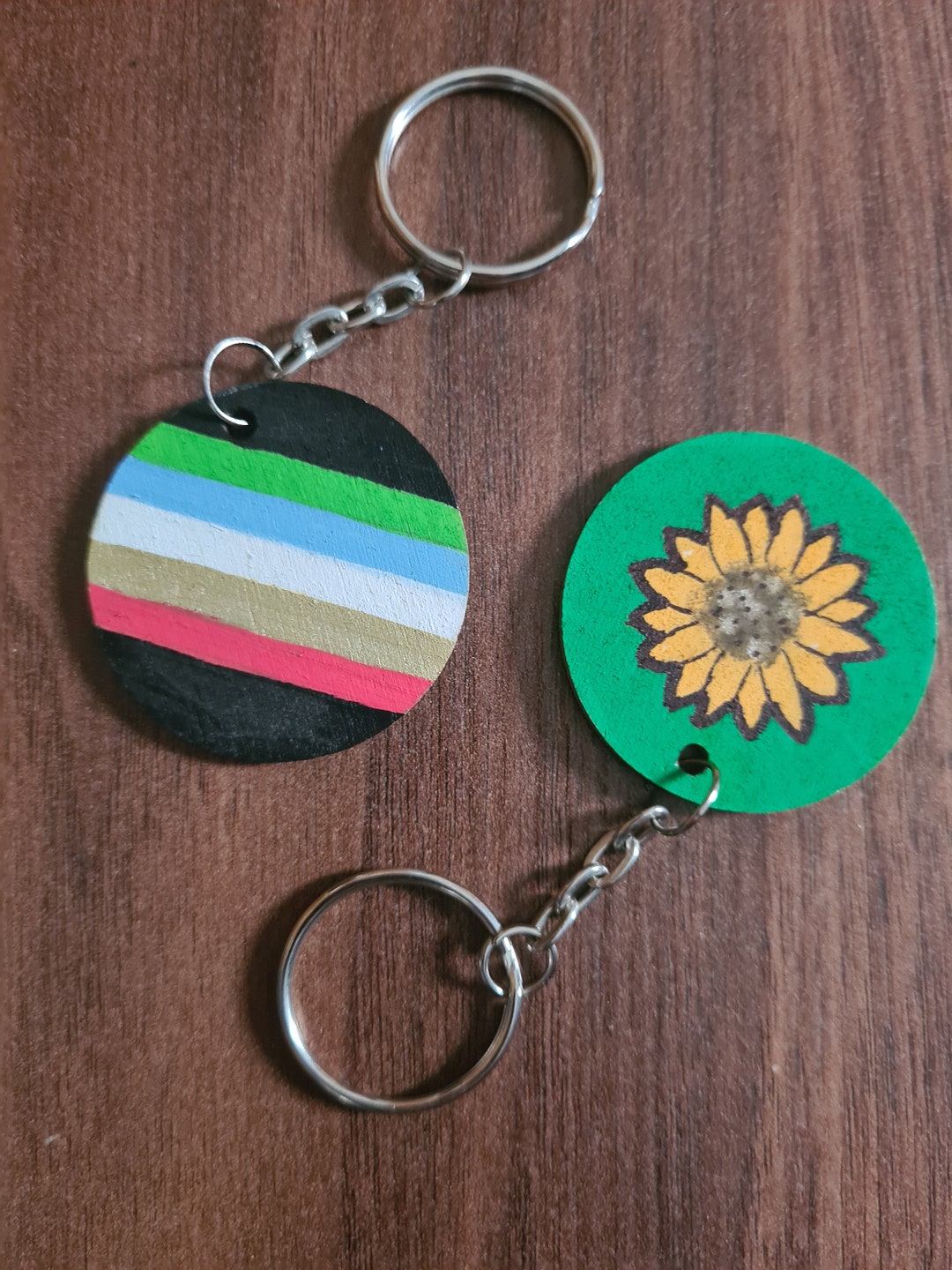 Hand-painted Disability Pride Flag/ Hidden Disability Sunflower Wooden ...
