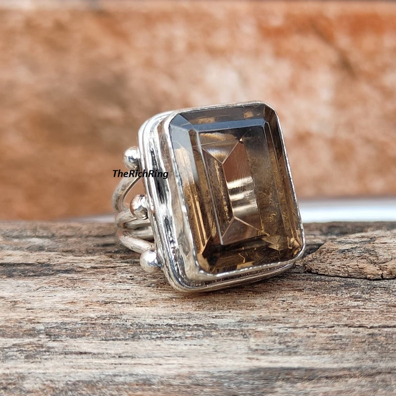Square Crystal Ring - Etsy