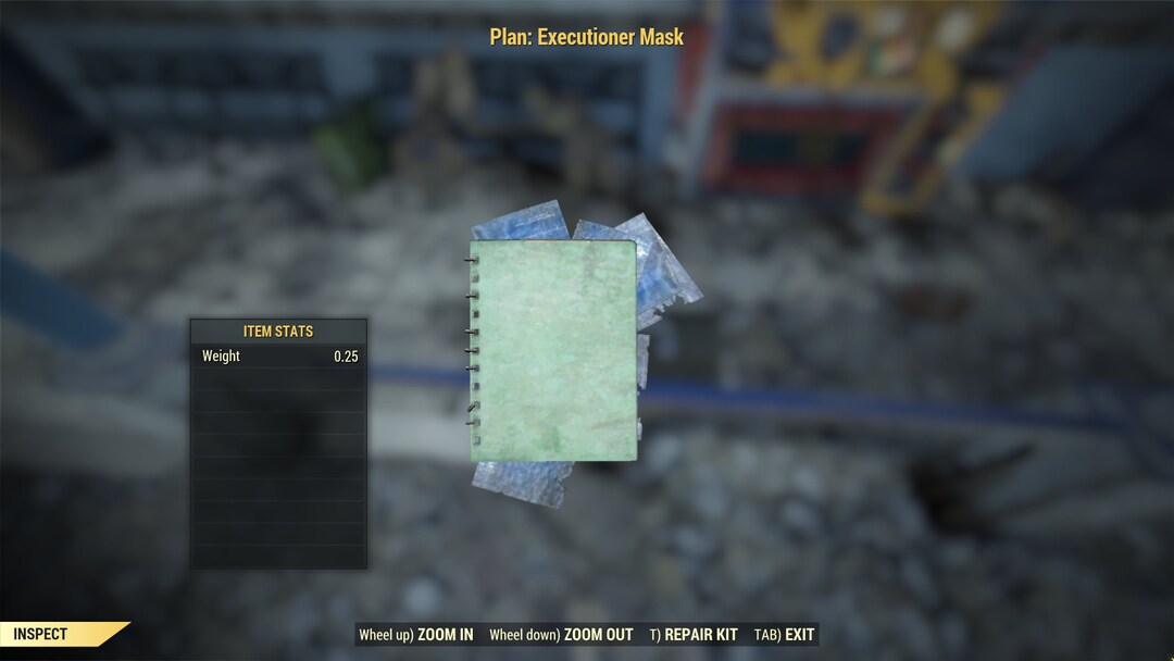 Fo76 PC Executioners Mask Plan fast Delivery - Etsy