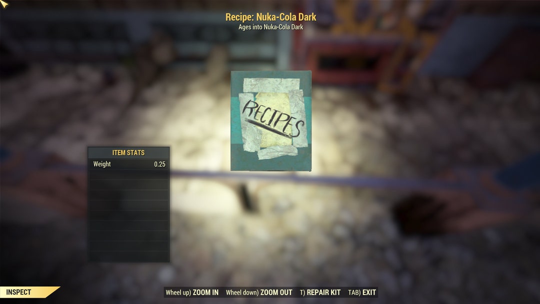 Fo76 PC Recipe: Nuka Cola Dark fast Delivery - Etsy