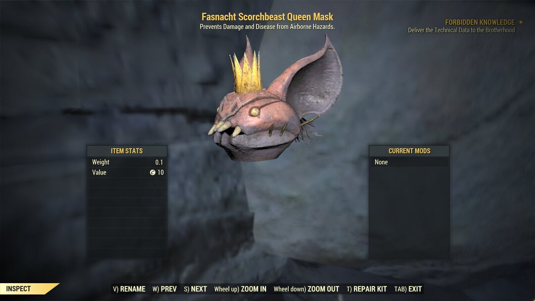 Fo76 PC NEW Fasnacht 2024 Scorchbeast Queen Mask fast Delivery - Etsy