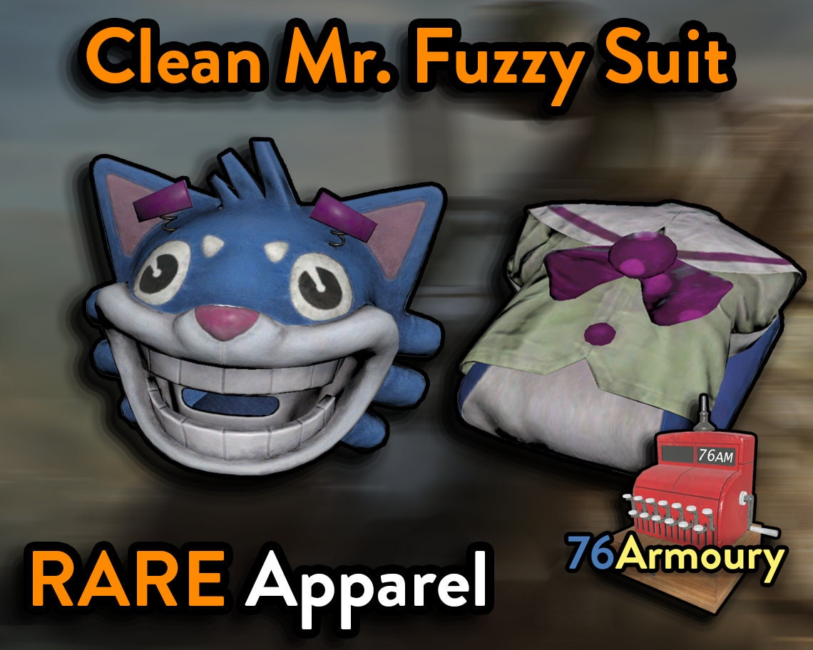 Fo76 PC Clean Mr Fuzzy Set raro Entrega rápida - Etsy España