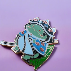 Toad Samurai Pin // Enamel Pin-toad Enamel Toad Samurai Enamel Pin-toad ...
