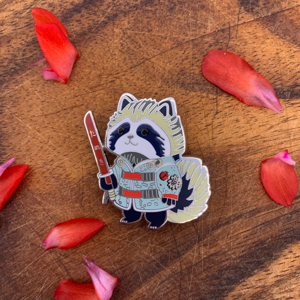 Raccoon Pin - Etsy