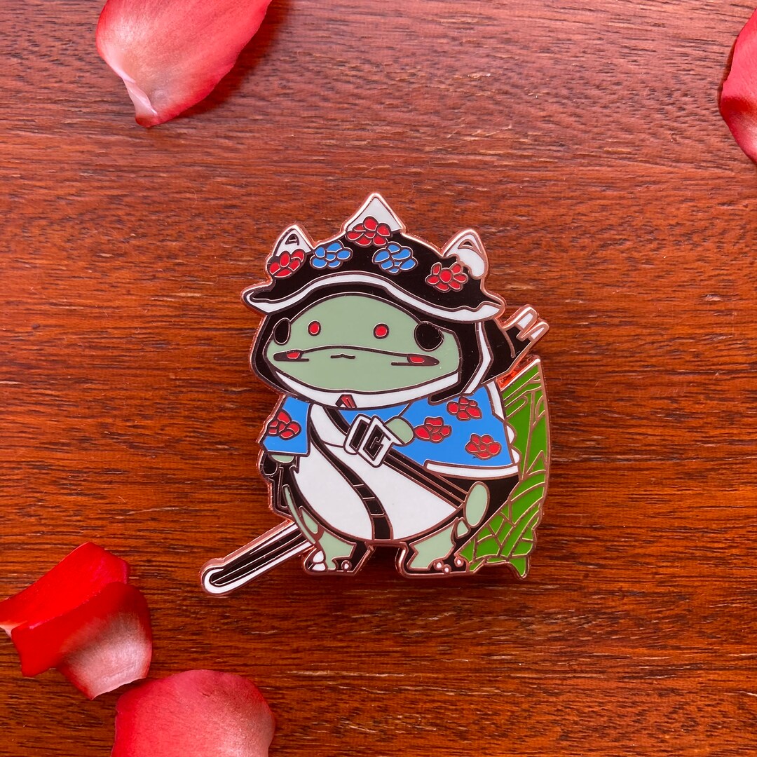 Toad Samurai Pin // Enamel Pin-toad Enamel Toad Samurai Enamel Pin-toad ...