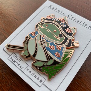 Toad Samurai Pin // Enamel Pin-toad Enamel Toad Samurai Enamel Pin-toad ...