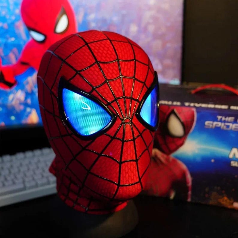 Custom Spider Visor, LED Eyes Moving Eyes Ring Controller - Etsy