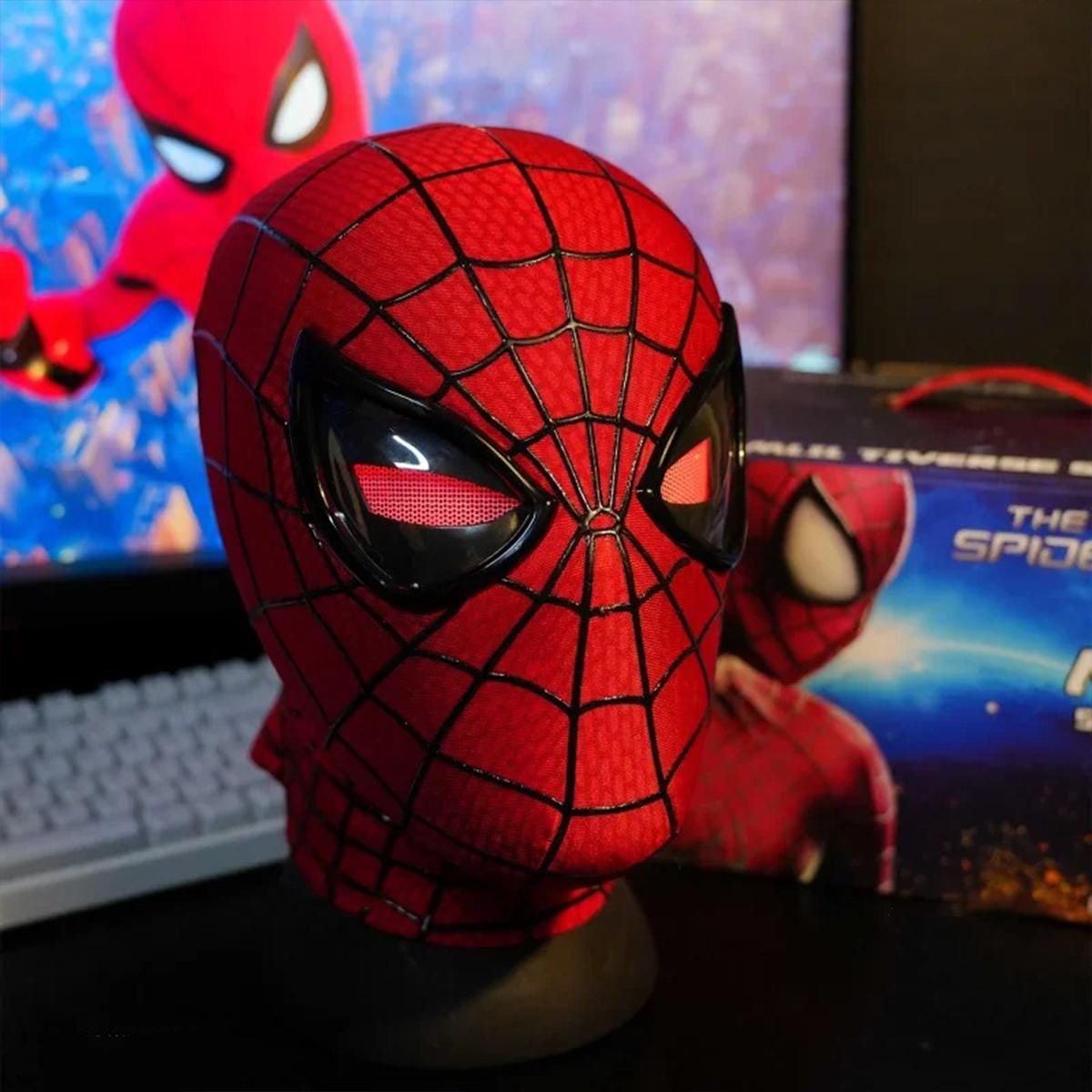 Custom Spider Visor, LED Eyes Moving Eyes Ring Controller - Etsy