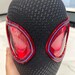 Custom Spider Miles Visor, LED Eyes Moving Eyes Ring Controller Morales ...