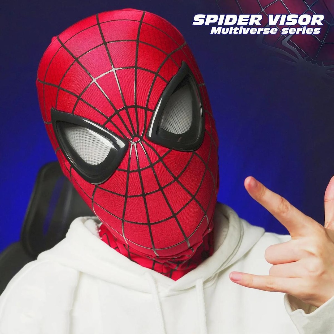 Custom Spider Visor, LED Eyes Moving Eyes Ring Controller - Etsy