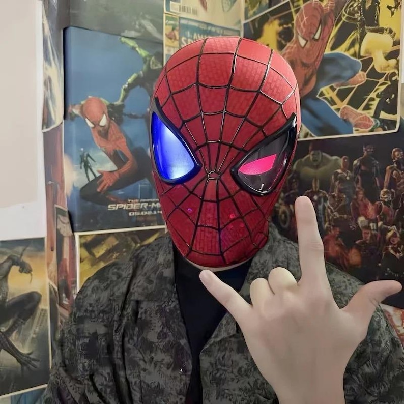 Custom Spider Visor, LED Eyes Moving Eyes Ring Controller - Etsy
