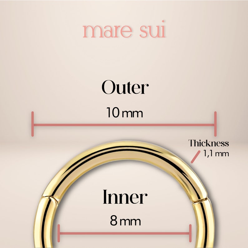 14K Solid Gold Hinge Hoop Earring, Zircon Stone Hoop Earrings, Gold ...