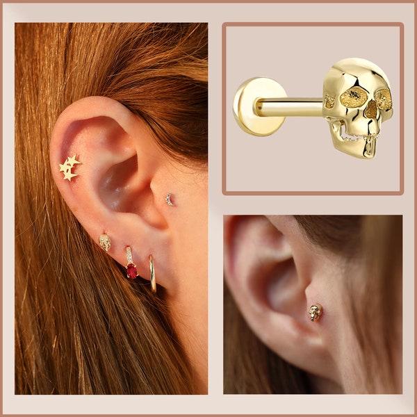 Skull Piercing - Etsy