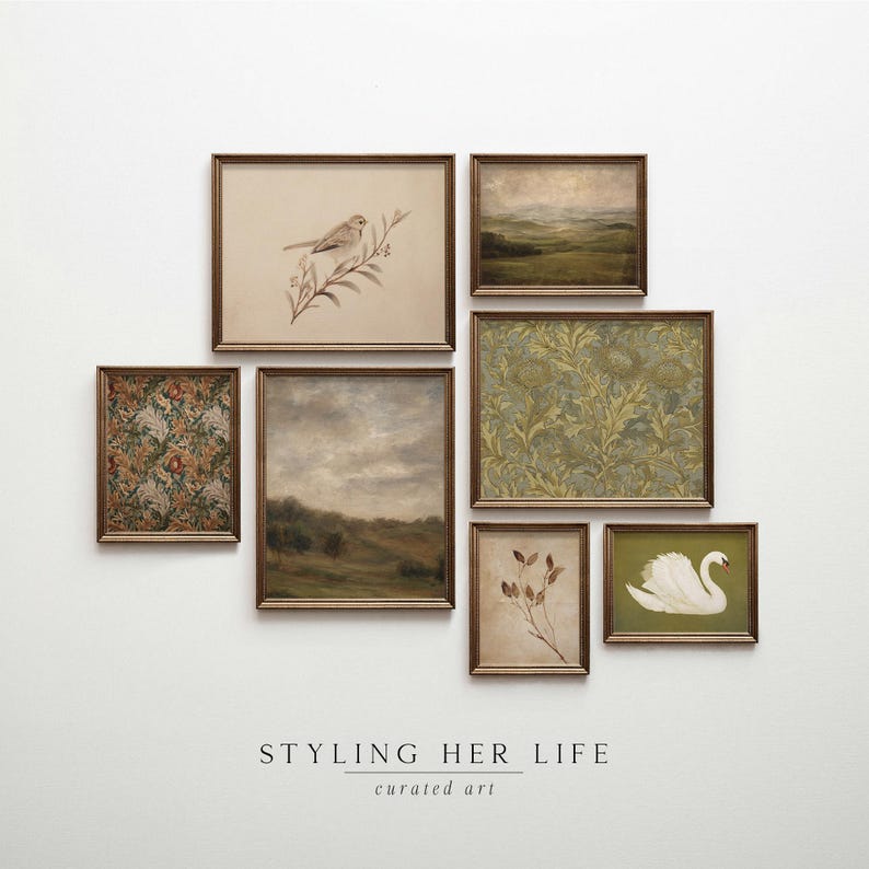 650+ Vintage Art Prints: French Country Gallery Wall Set, Farmhouse ...