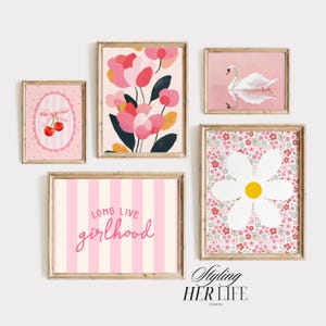 110 Girls Room Wall Art Set: Kids Playroom Prints (digital Download) - Etsy
