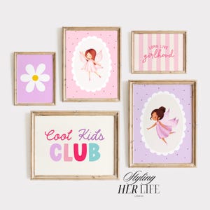 110 Girls Room Wall Art Set: Kids Playroom Prints (digital Download) - Etsy