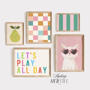 110 Kids Room Prints: Playroom Wall Art Set, Printable Nursery Decor ...