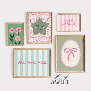 110 Girls Room Wall Art Set: Kids Playroom Prints (digital Download) - Etsy