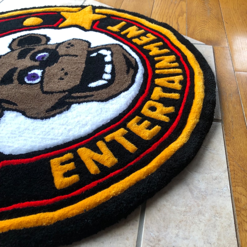 FNAF Rug, Handmade Rug, Room Decor, Area Rug, Cartoon Rug, Gift for ...