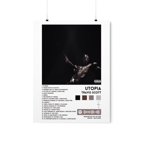 Utopia Travis Scott Poster - Etsy