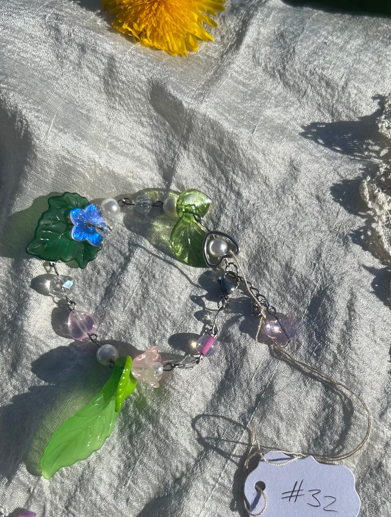 Fairycore Jewelry. Fairy Bracelet. Flower Fae Embodying Spring. One of ...