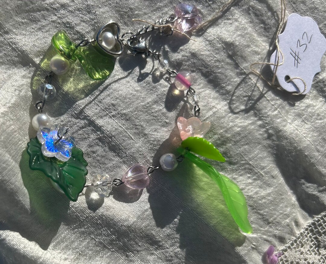 Fairycore Jewelry. Fairy Bracelet. Flower Fae Embodying Spring. One of ...