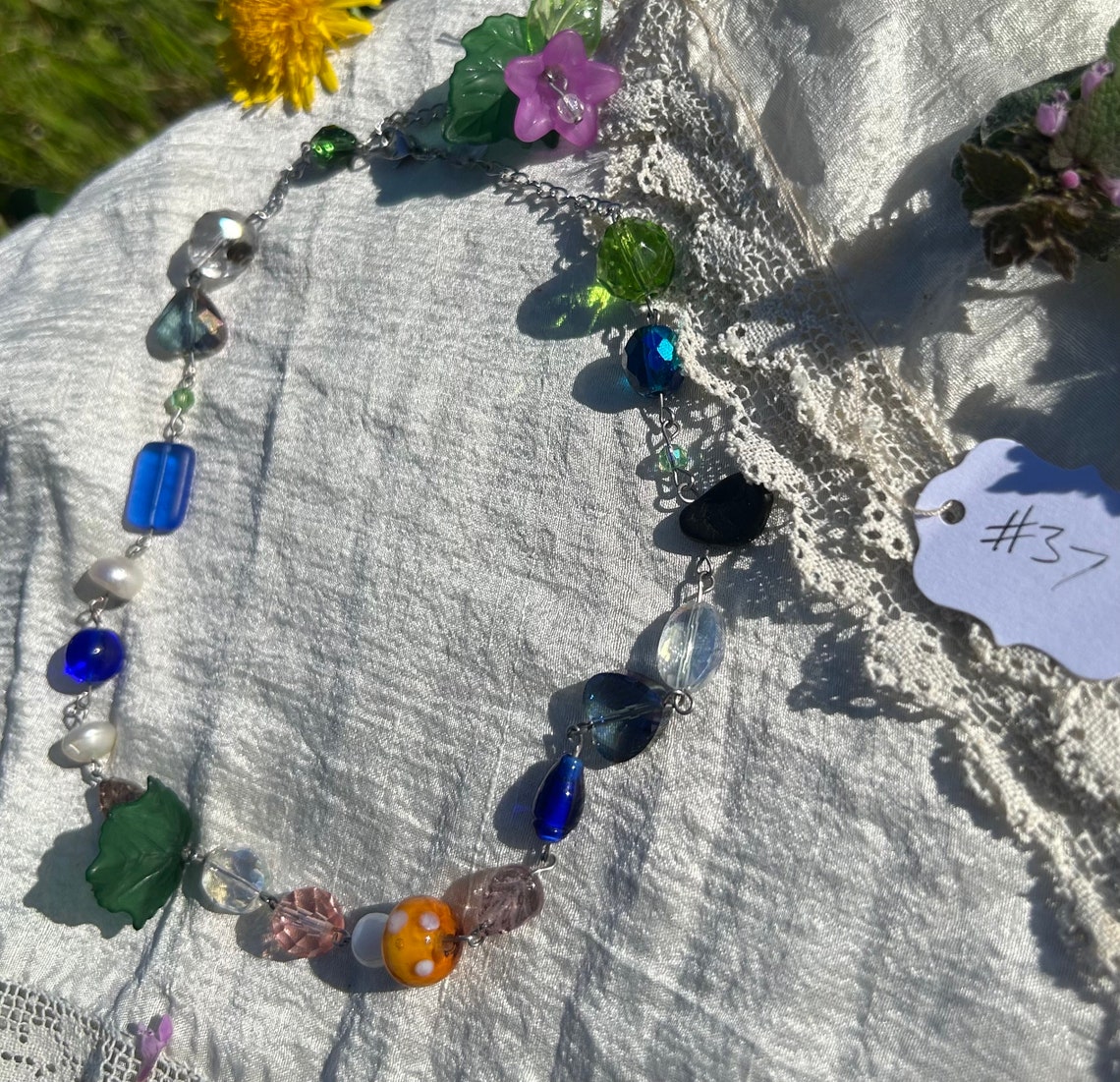 Fairycore Jewelry. Fairy Necklace. Flower Fae Embodying Spring. One of ...