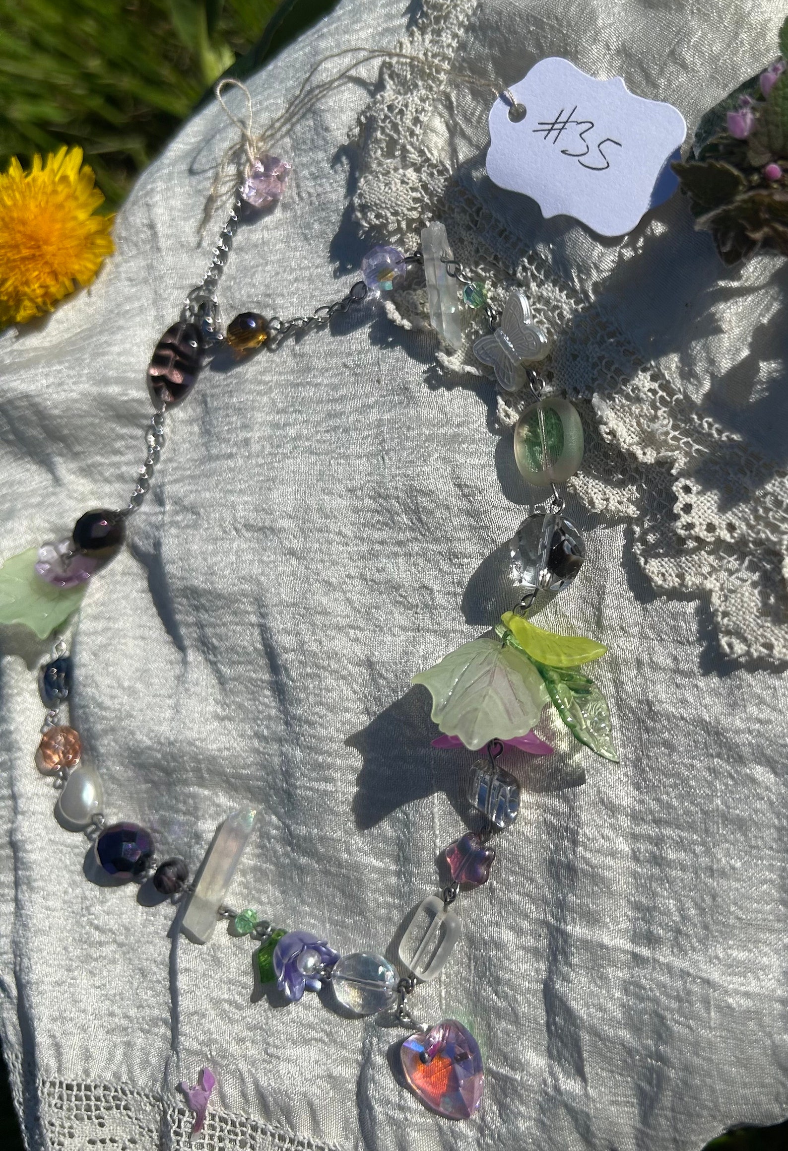 Fairycore Jewelry. Fairy Necklace. Flower Fae Embodying Spring. One of ...