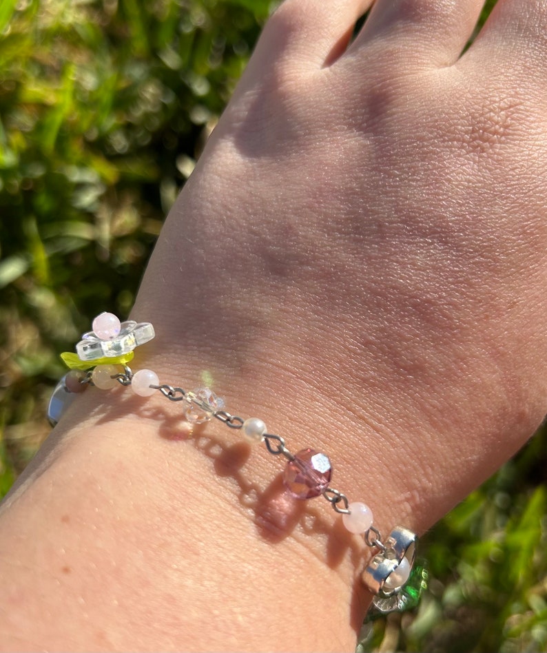 Fairycore Jewelry. Fairy Bracelet. Flower Fae Embodying Spring. One of ...