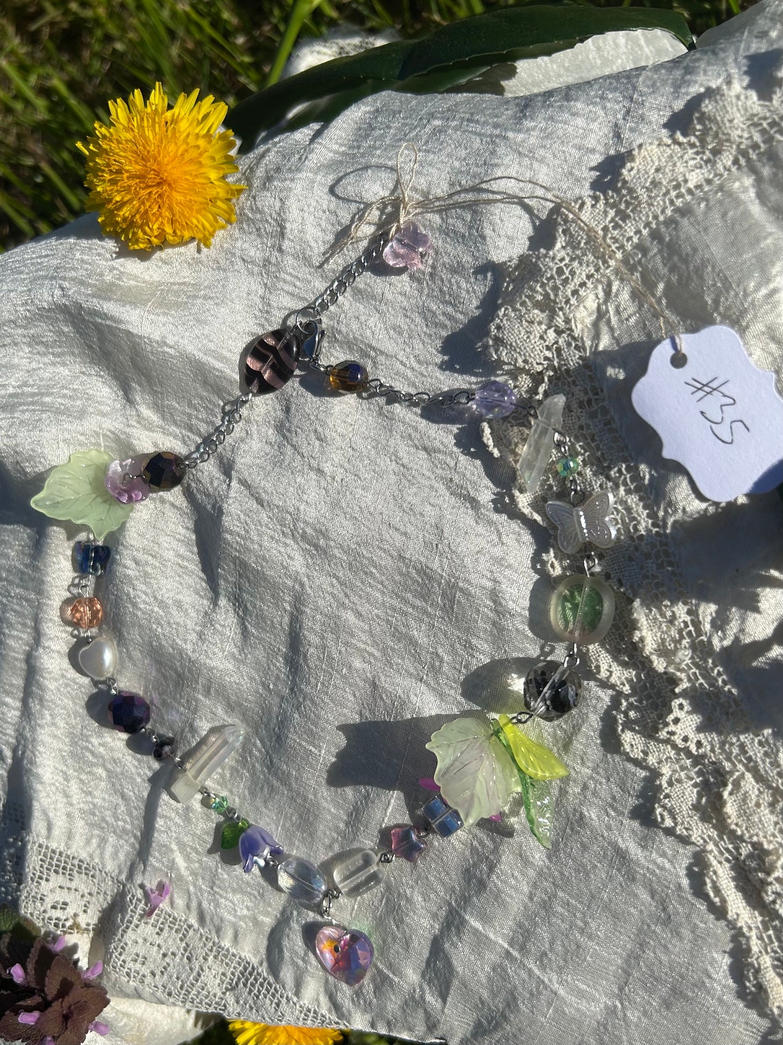 Fairycore Jewelry. Fairy Necklace. Flower Fae Embodying Spring. One of ...
