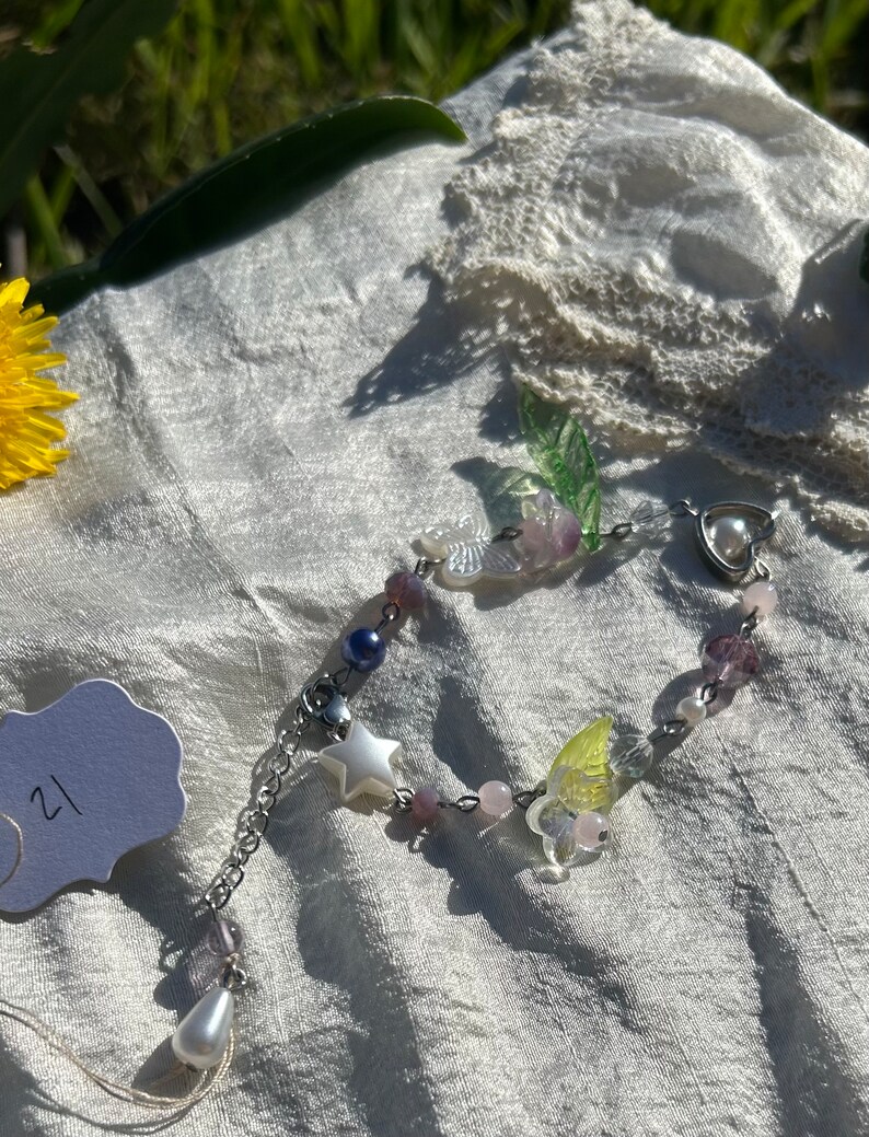 Fairycore Jewelry. Fairy Bracelet. Flower Fae Embodying Spring. One of ...