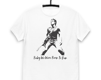 Bruce Springsteen Baby We Were Born to Run T-shirt for Springsteen Fans ...
