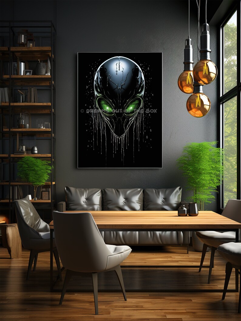 Alien , Digital Poster, High Resolution Images,painted Effect ...