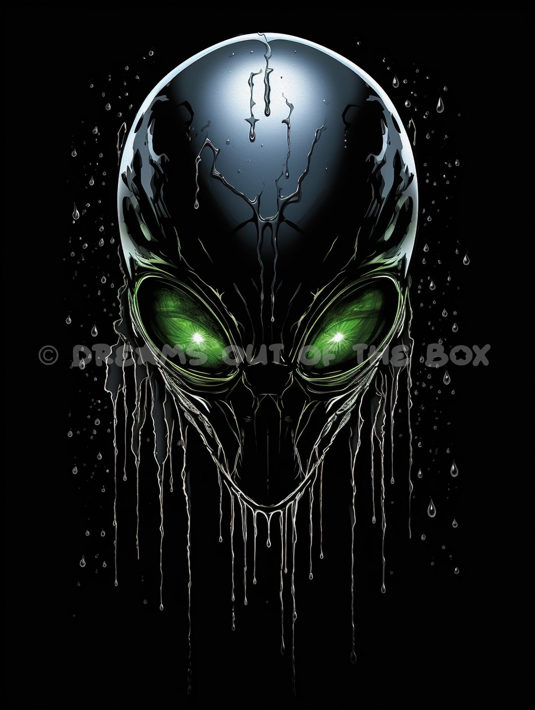 Alien , Digital Poster, High Resolution Images,painted Effect ...